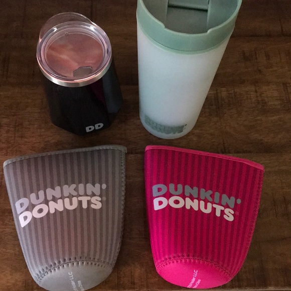 Dunkin Donuts | Kitchen | Dunkin Donuts Koozies And Cups | Poshmark